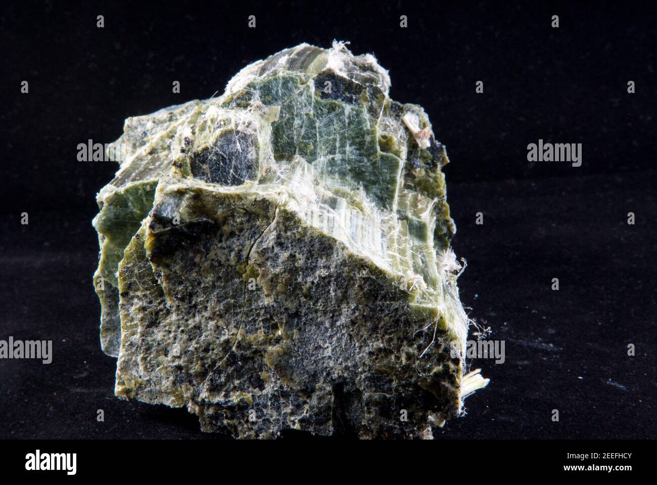 asbestos fibers mineral sample Stock Photo - Alamy