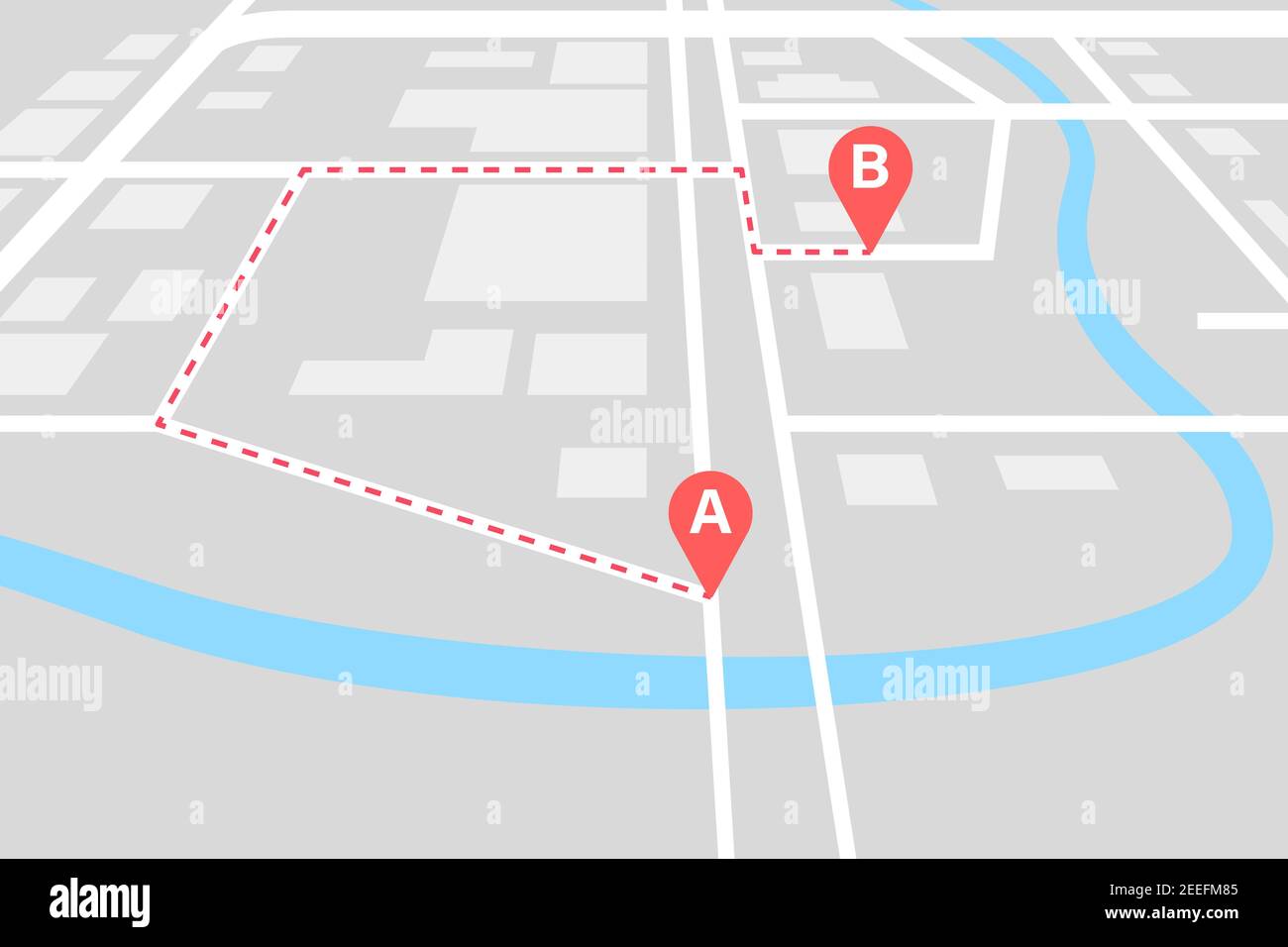 Modern map, great design for any purposes. City map with gps navigator ...