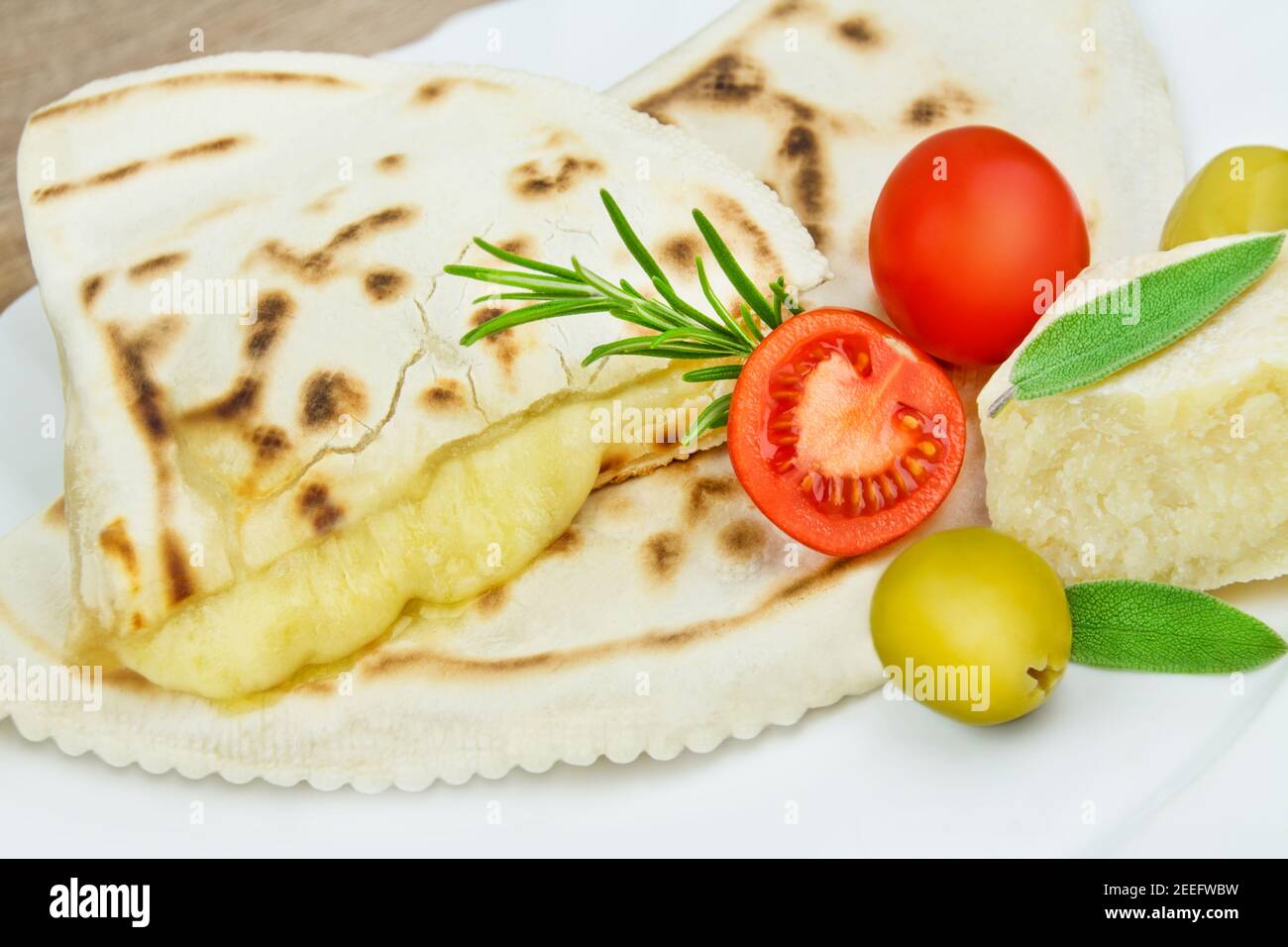 Italian style Cascione with cheese Stock Photo - Alamy