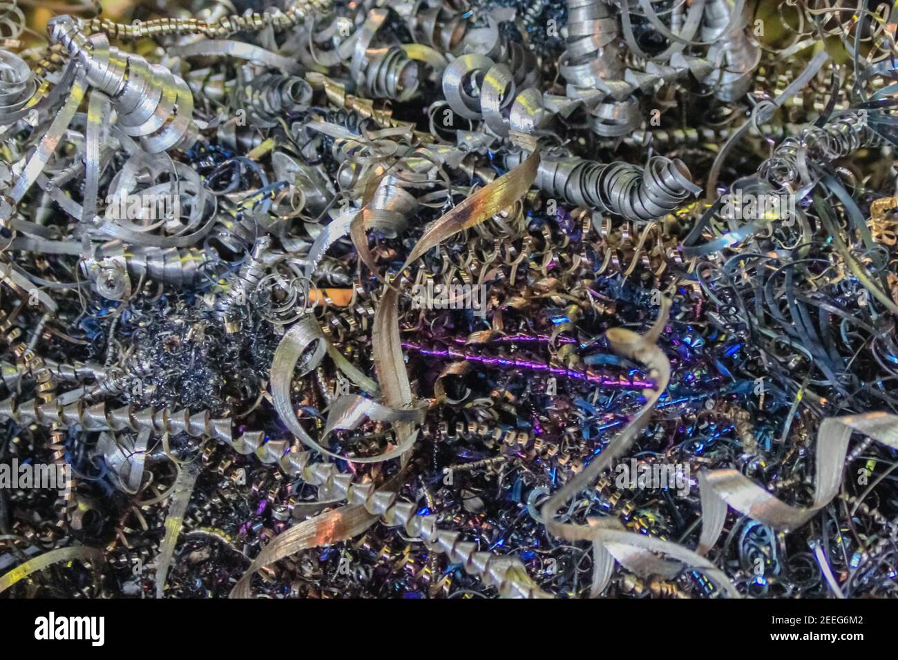 Metal shavings after processing hi-res stock photography and images - Alamy