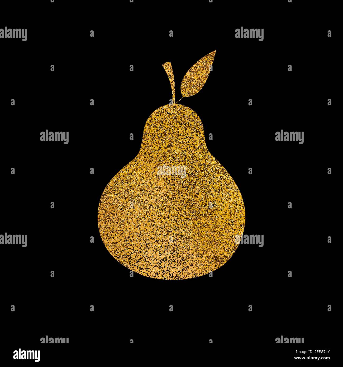 Gold pear Stock Vector Images - Alamy