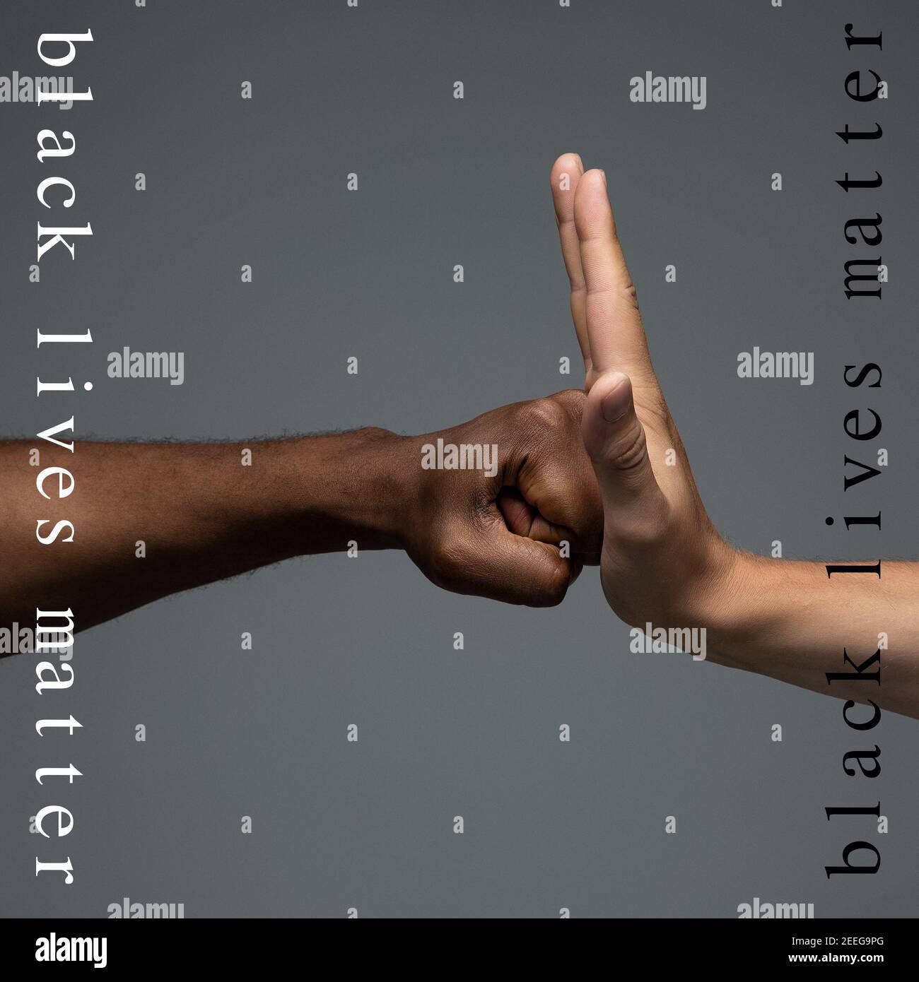 Hands together black white multiracial hi-res stock photography and ...