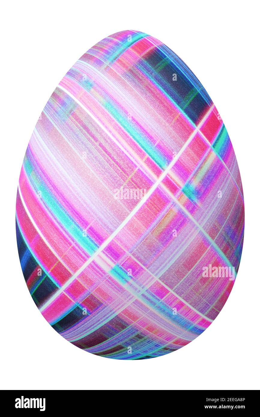 Colorful Easter Egg, multicolored Egg, Clipping path Stock Photo - Alamy