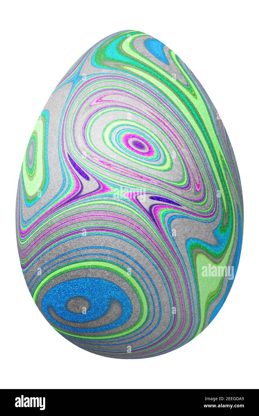 Colorful Easter Egg, Happy Easter, Clipping Path Stock Photo - Alamy