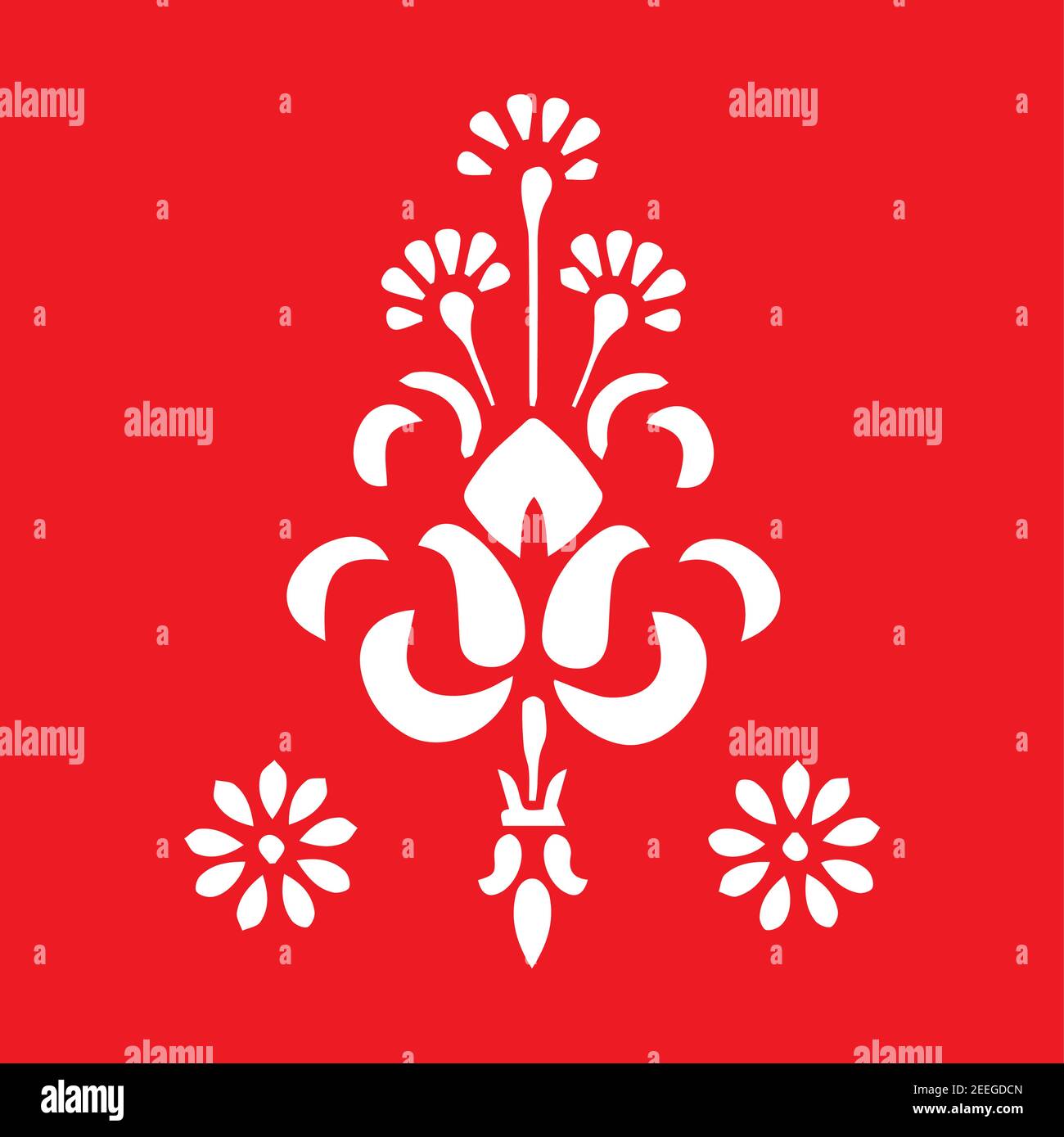 Flower motif sketch for design.Floral seamless background. Decorative ...