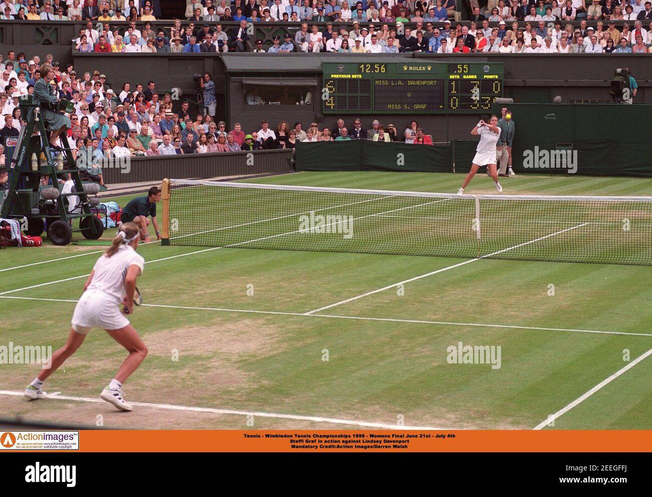 Steffi graf wimbledon 1999 hi-res stock photography and images - Alamy