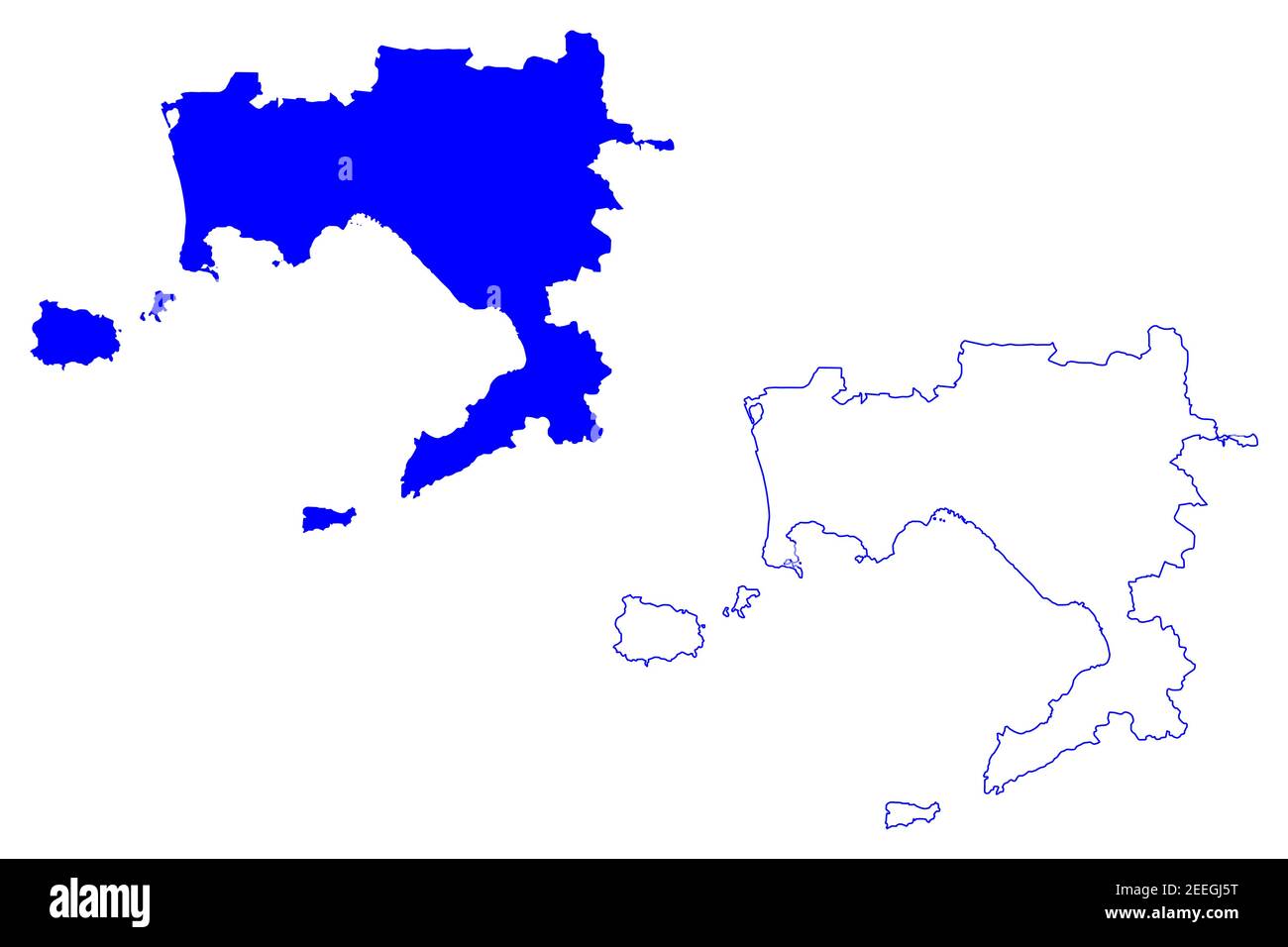 Naples province map Stock Vector Images - Alamy
