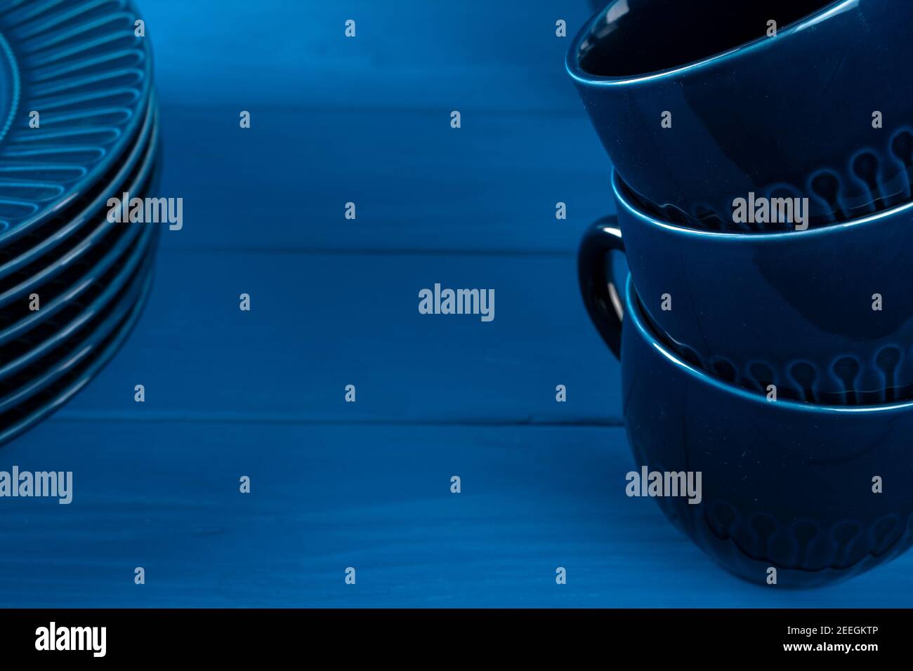 Blue crockery hi-res stock photography and images - Alamy