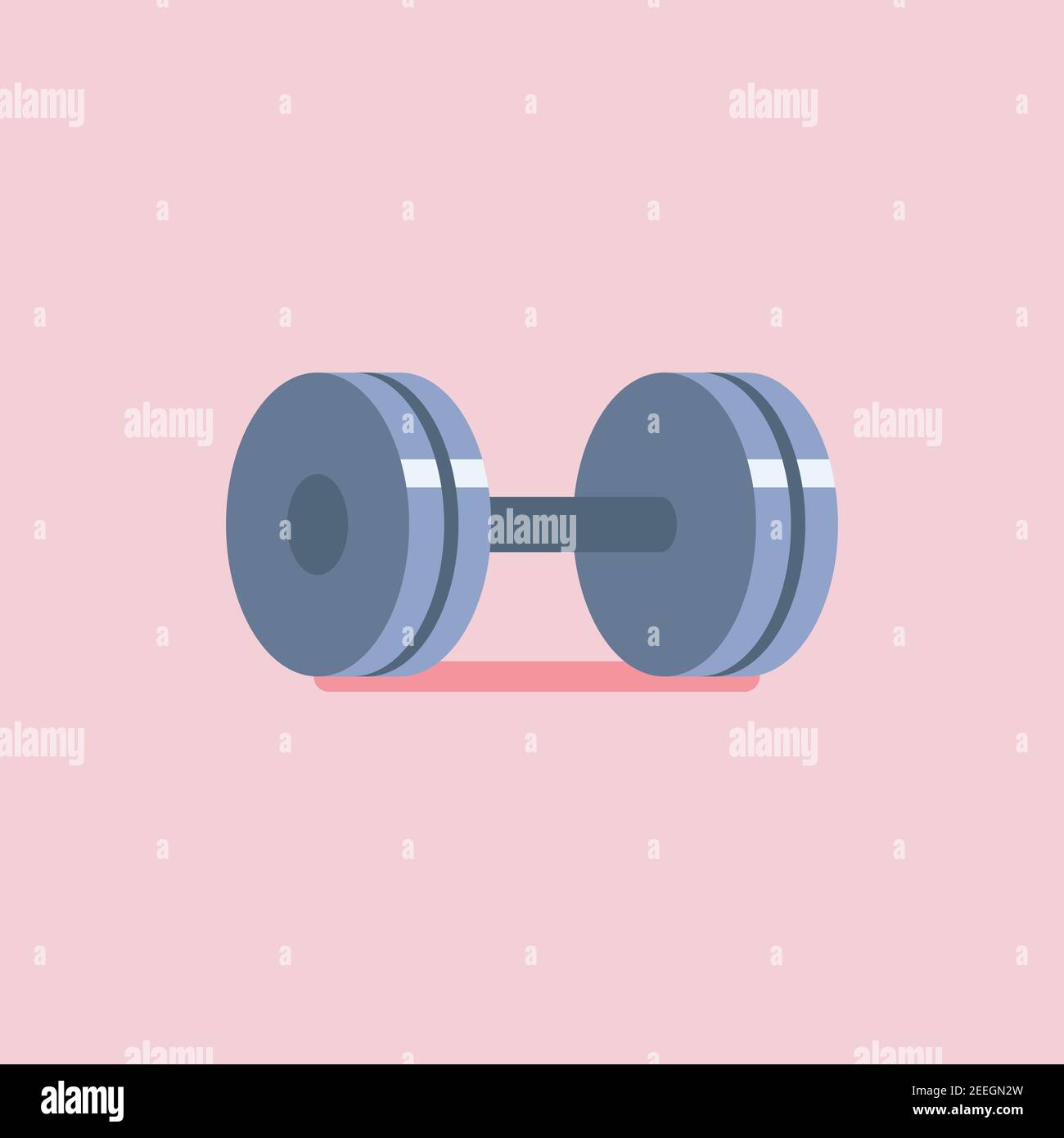 Weight barbell vector icon. Weight training equipment. Vector ...