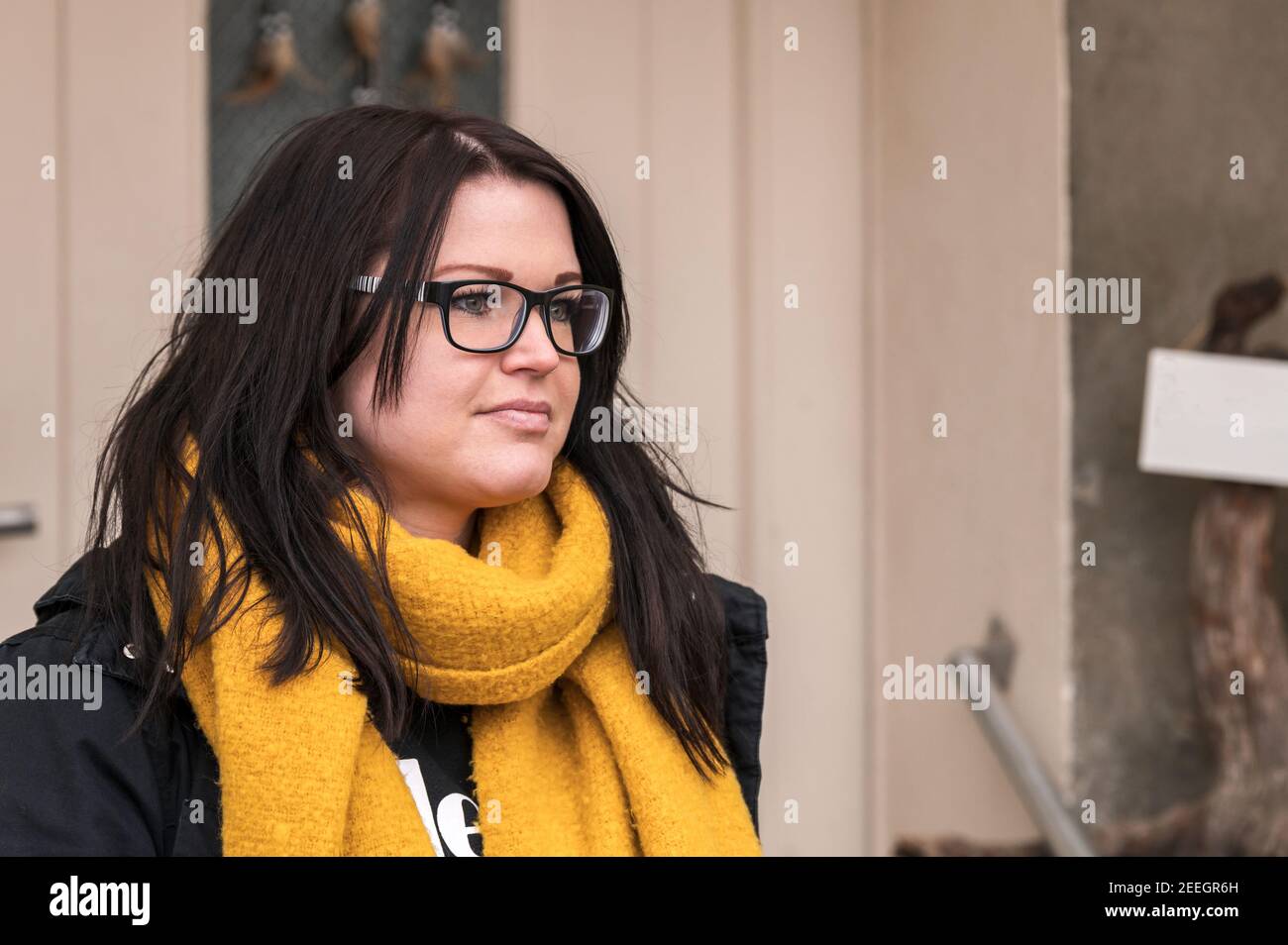Young pretty student woman hi-res stock photography and images - Alamy