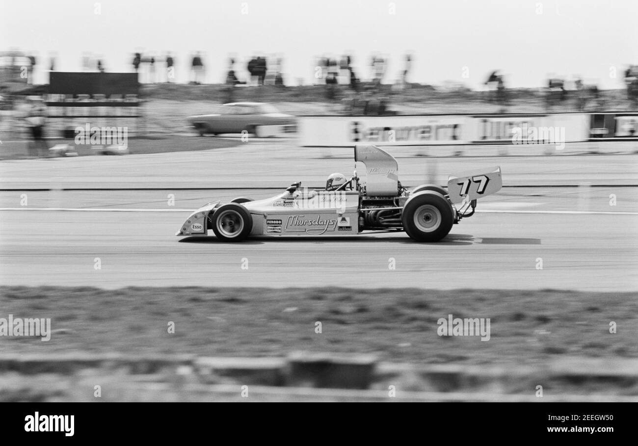 Car 77 Dave Walker racing in the Shell Sport 500 race, at Silverstone ...