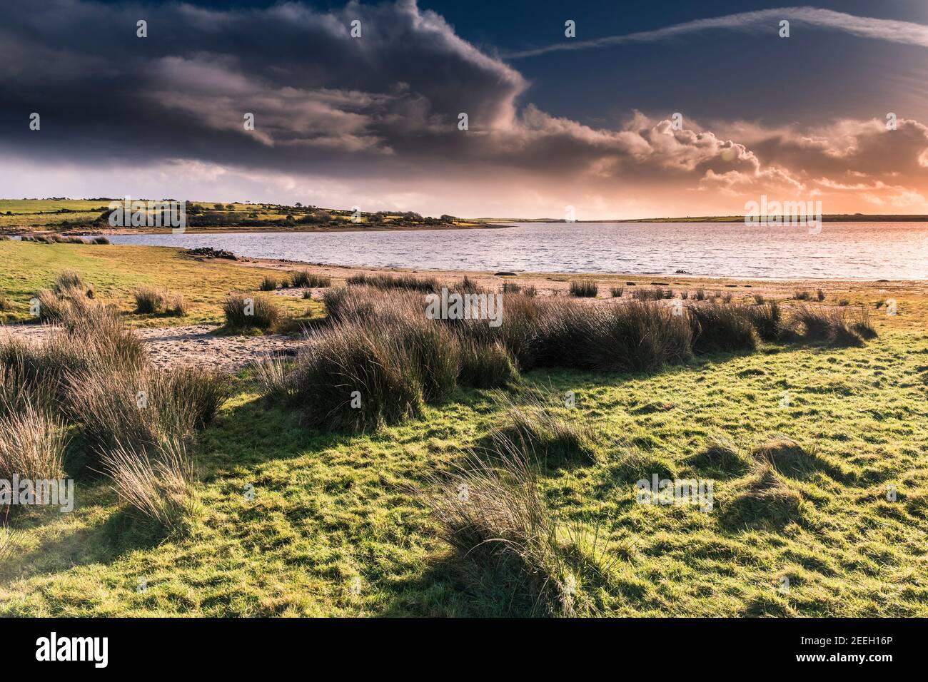 Colliford Lake on Bodmin Moor in Cornwall Stock Photo - Alamy