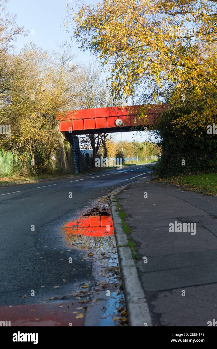 reflection in puddle Stock Photo - Alamy