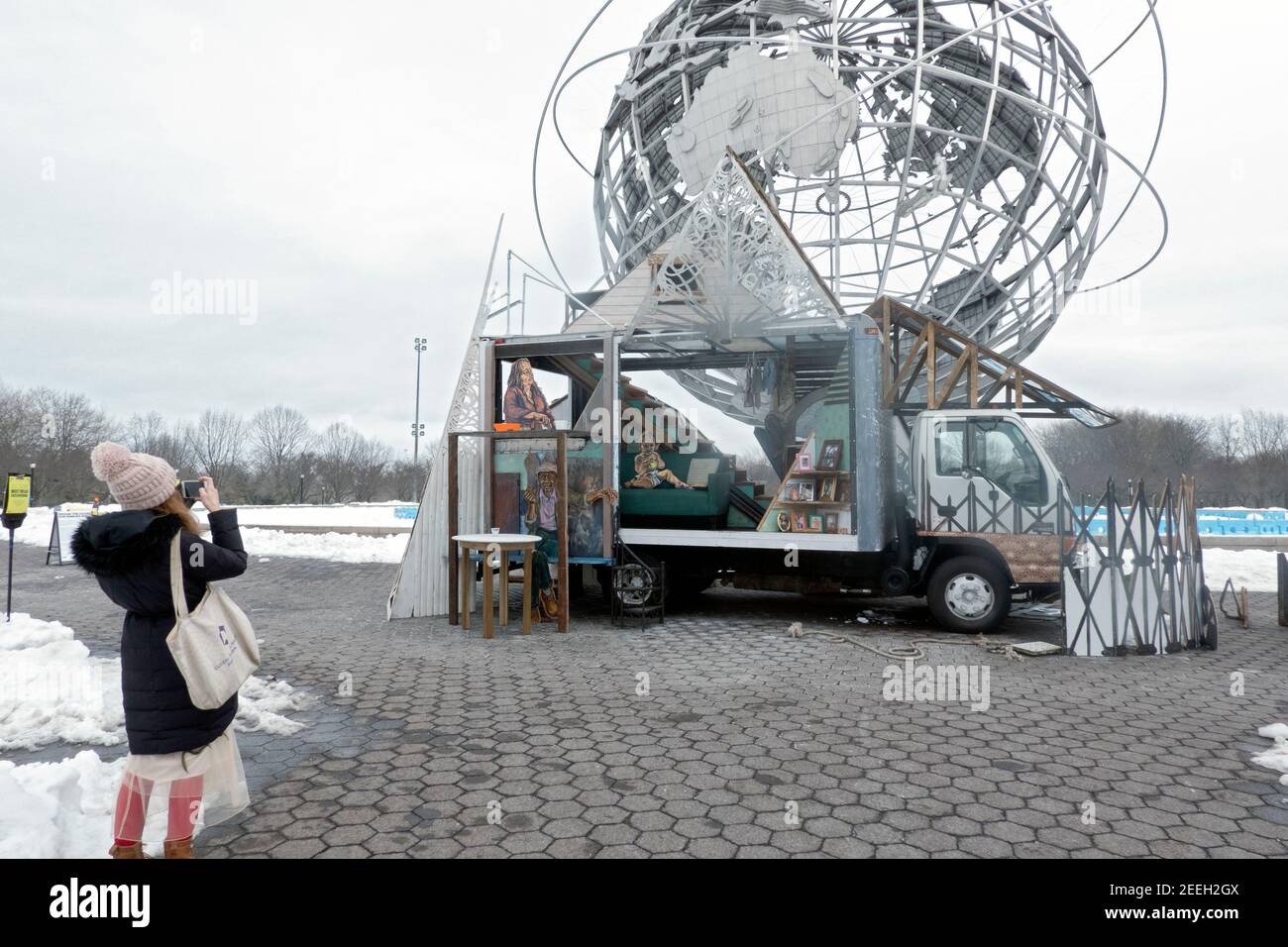 SWOON, a touring public artwork by Caledonia Curry on display in Queens ...