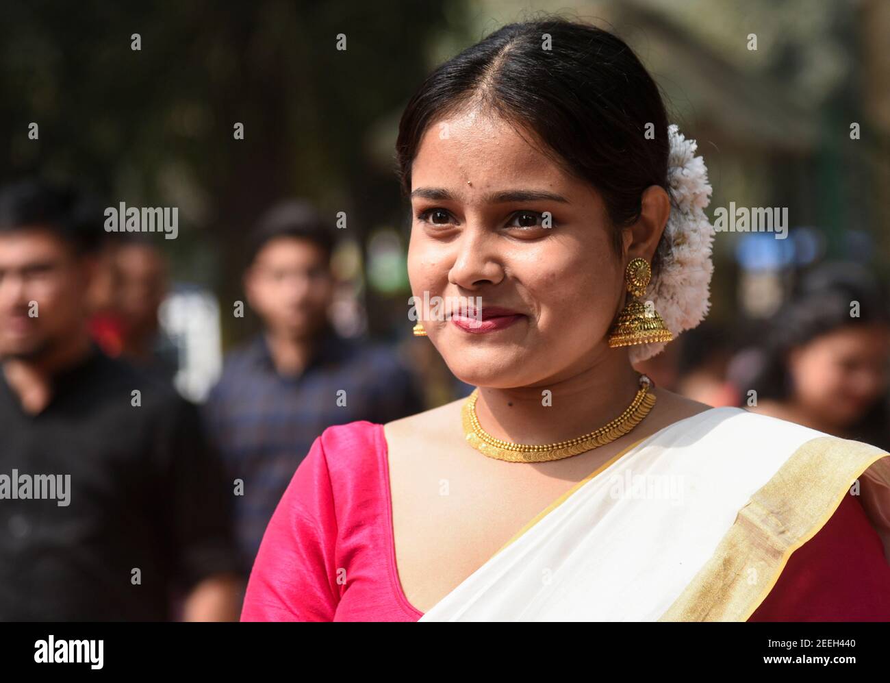 Beautiful assamese girl in traditional hi-res stock photography and ...