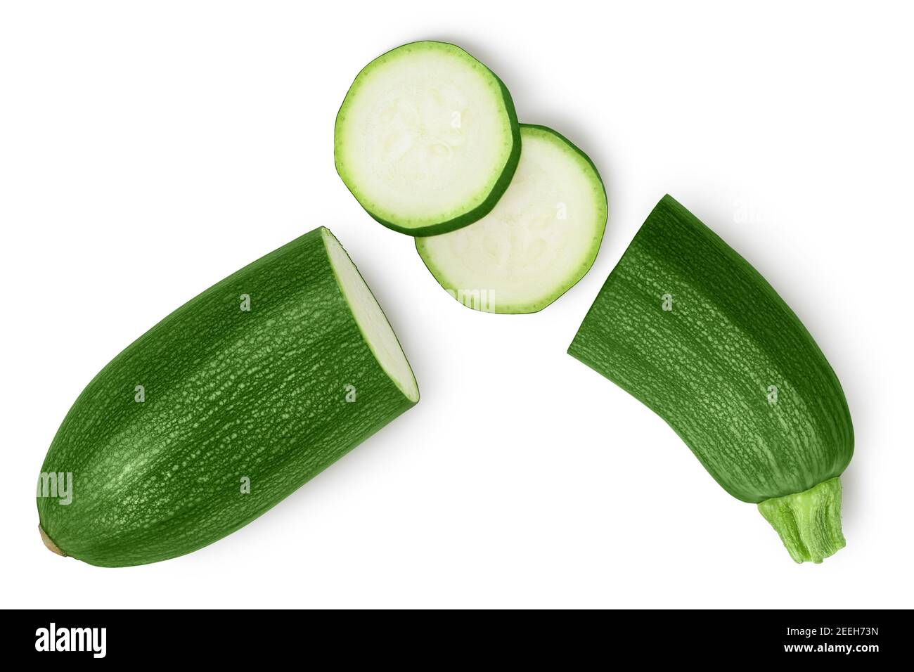 Fresh whole zucchini isolated on white background with clipping path ...