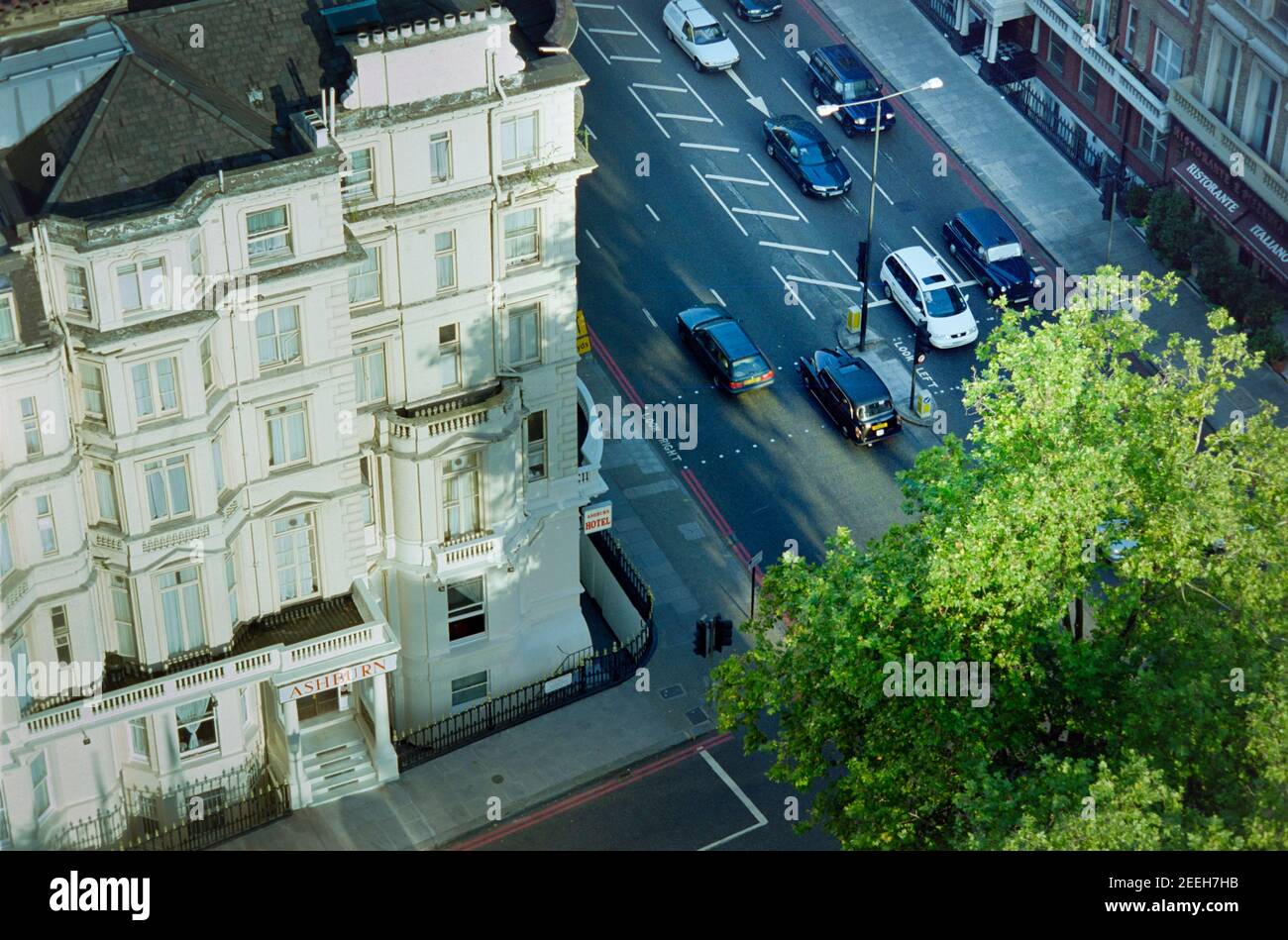 A typical street in London seen from above Stock Photo - Alamy