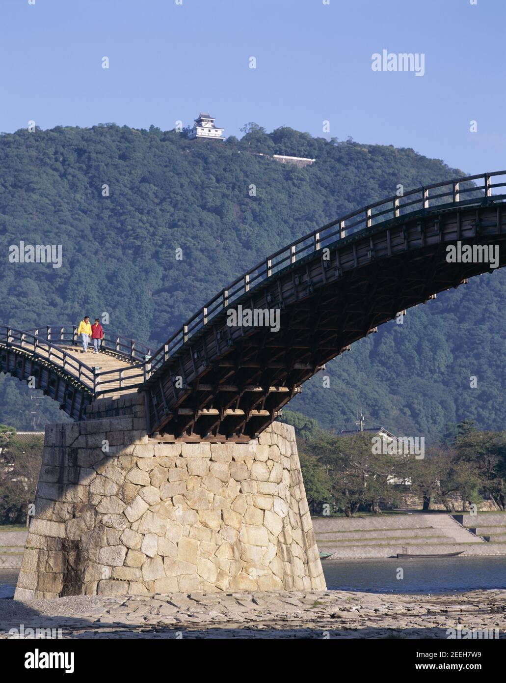 Japan, Honshu, Iwakuni,Wooden Bridge (Kintaikyo Bridge Stock Photo - Alamy