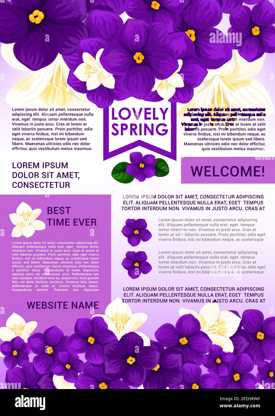 Jasmine flowers border Stock Vector Images - Alamy