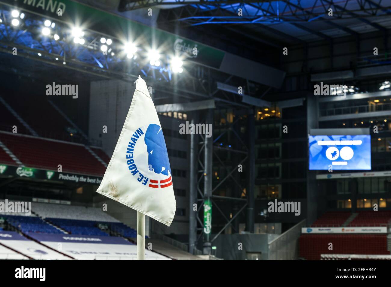 A denmark flag corner flag stadium hi-res stock photography and images ...