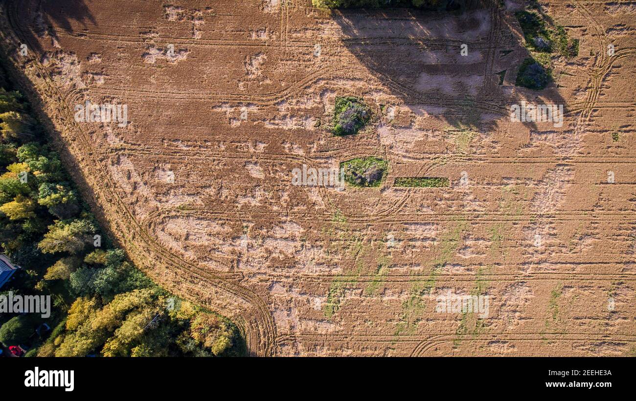 Aerial view dry land forest hi-res stock photography and images - Alamy