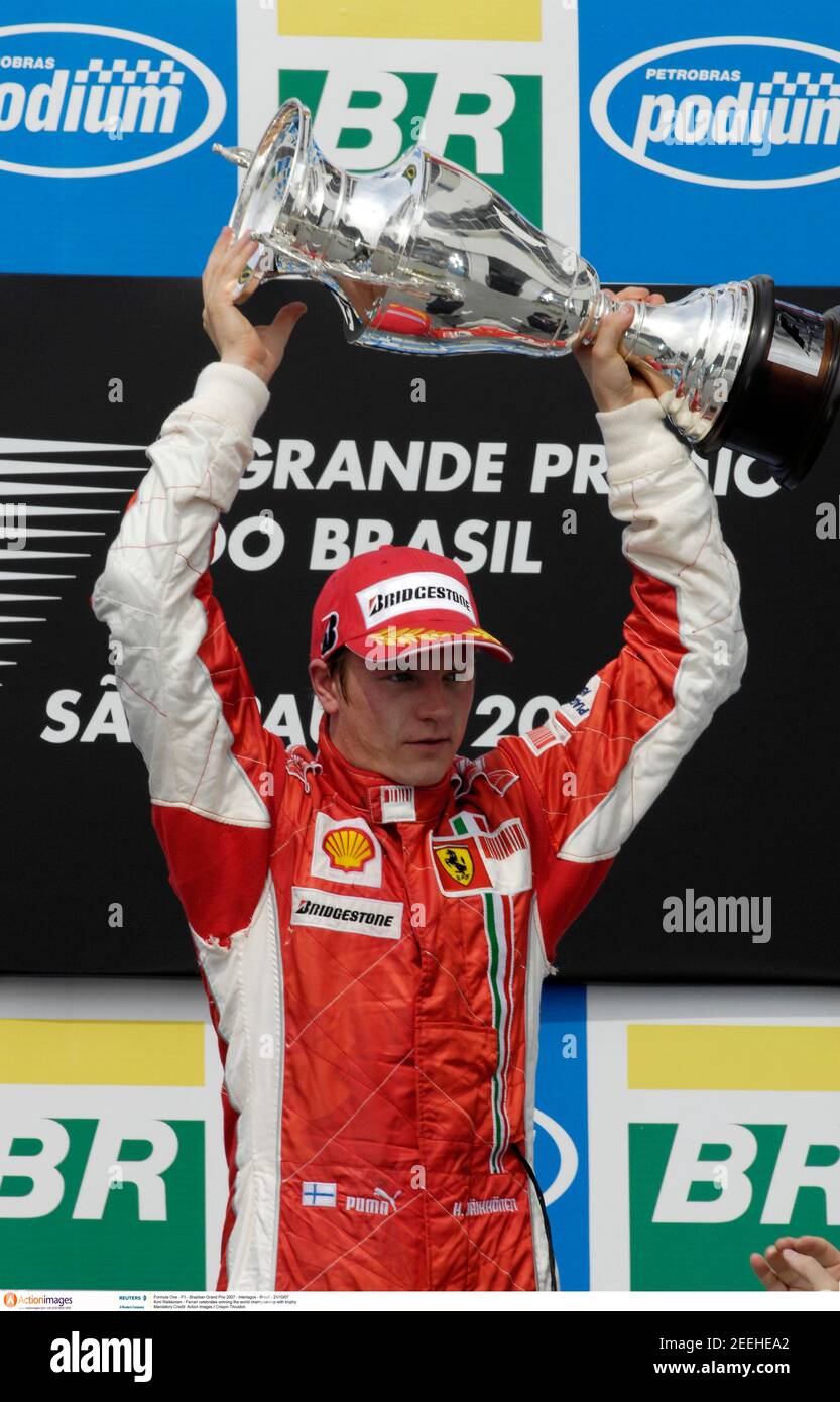 2007 kimi raikkonen trophy hi-res stock photography and images - Alamy