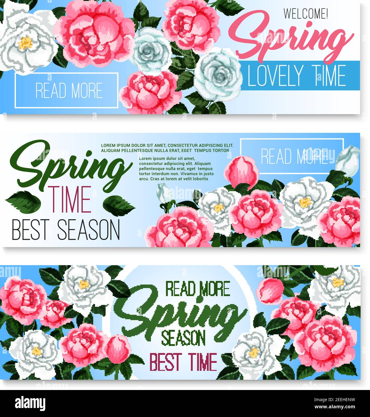 Red begonia flower Stock Vector Images - Alamy