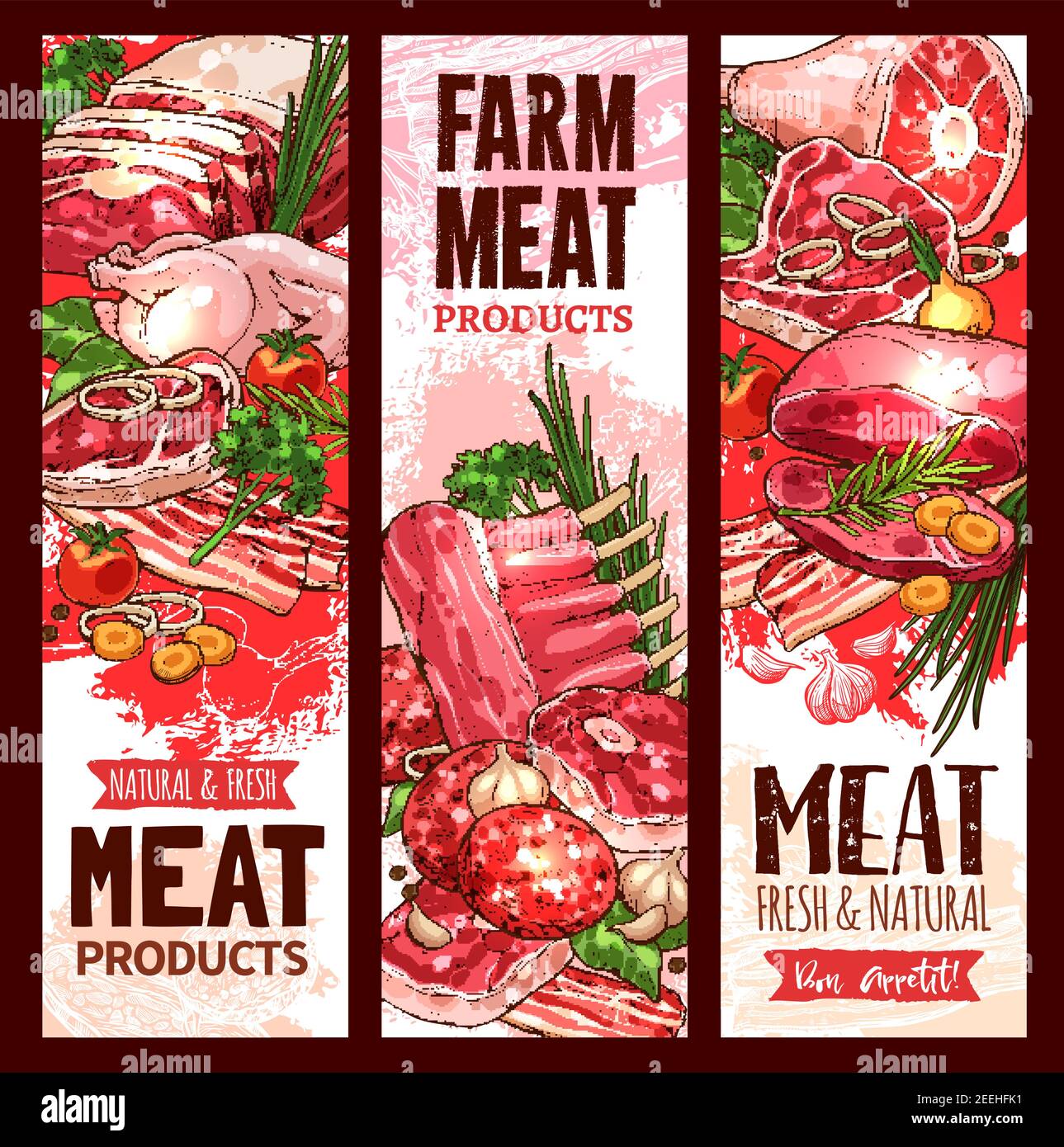 Brisket pork Stock Vector Images - Alamy