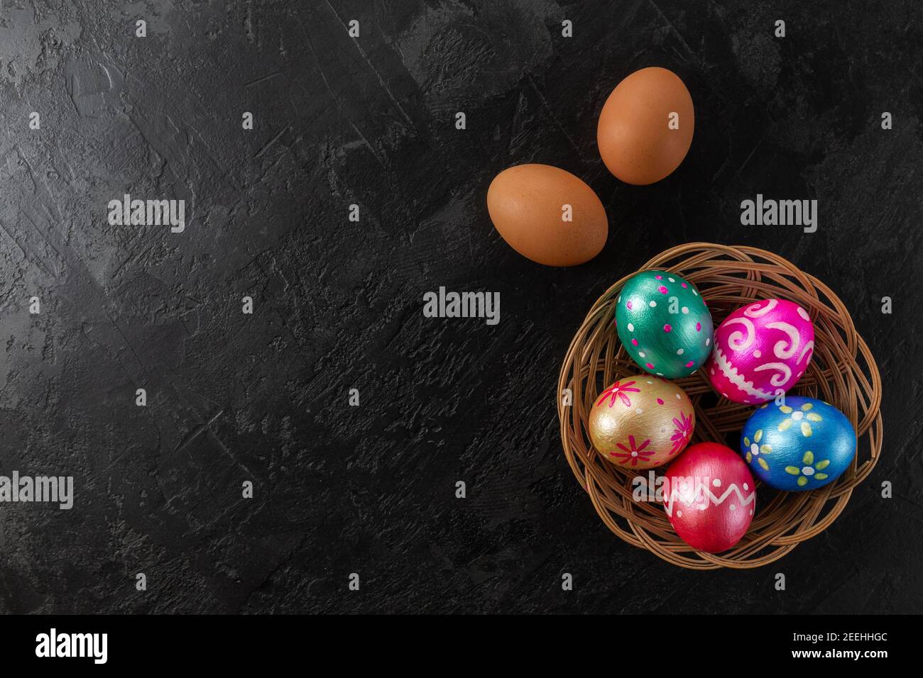 deep blue easter egg