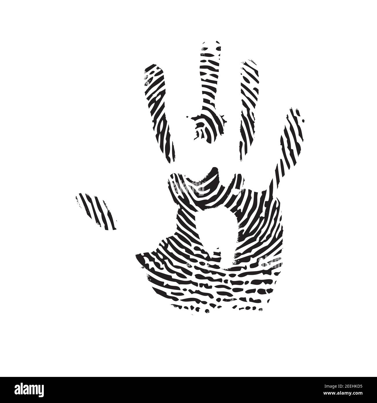 Hand Print Vector