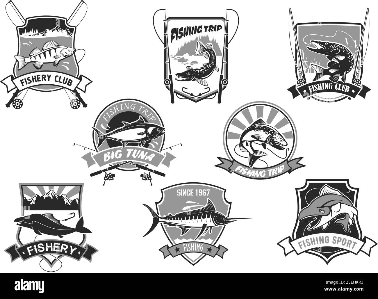 Catch of fi Stock Vector Images - Alamy