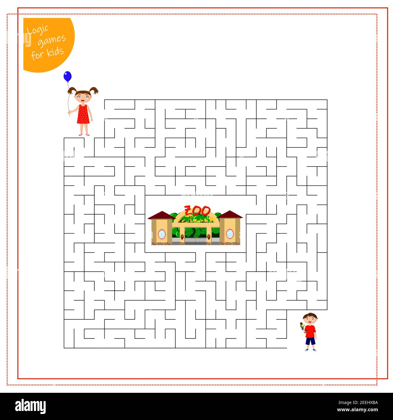 Colored Mazes For Kids