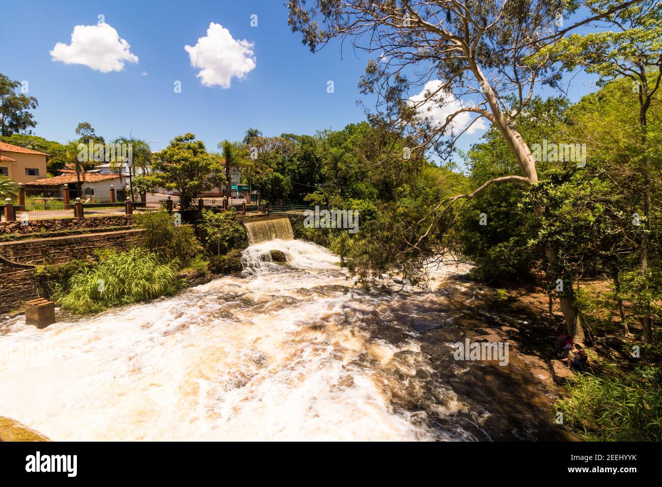 Waterfall at Brotas City, São Paulo - Brazil Stock Photo - Alamy