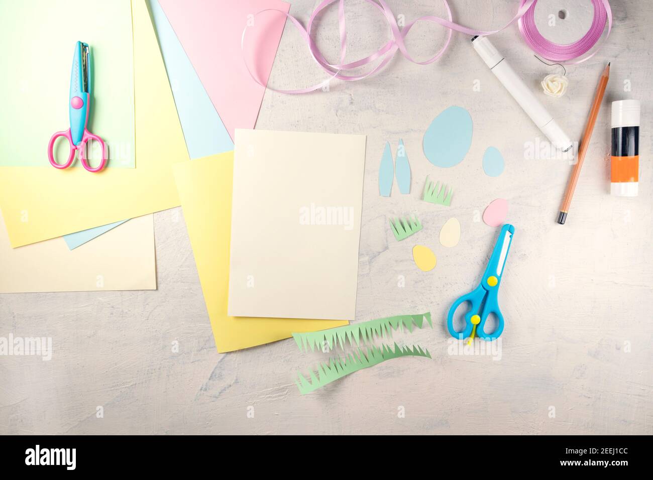 Step by step instruction:how to make card Happy easter. DIY creativity ...
