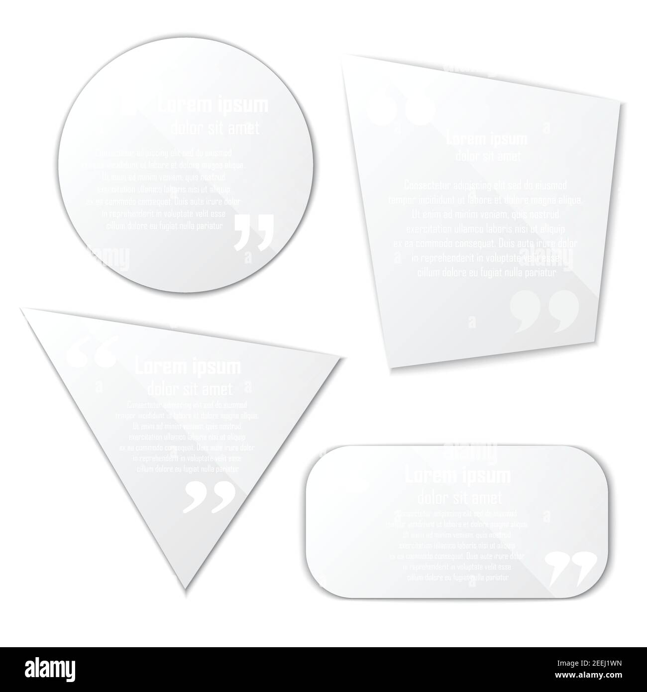 Grey speech bubbles set Stock Vector Image & Art - Alamy