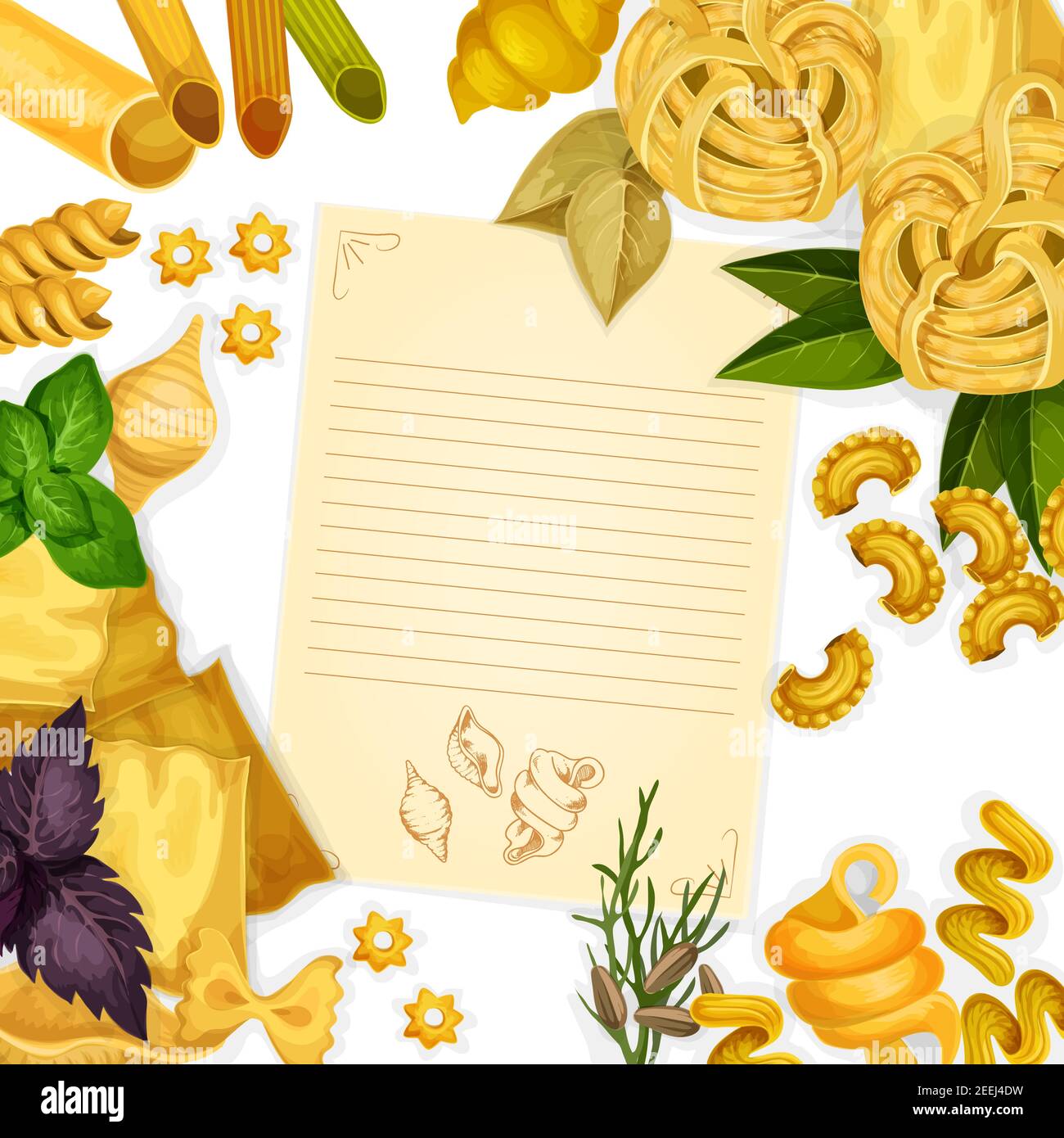 Basil recipe Stock Vector Images - Alamy