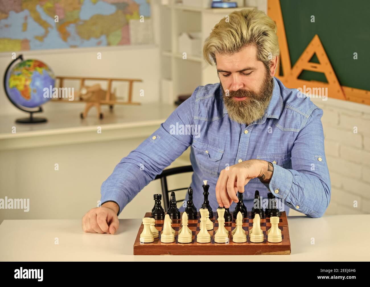 learn social skills. chess board with chess pieces. tournament strategy ...