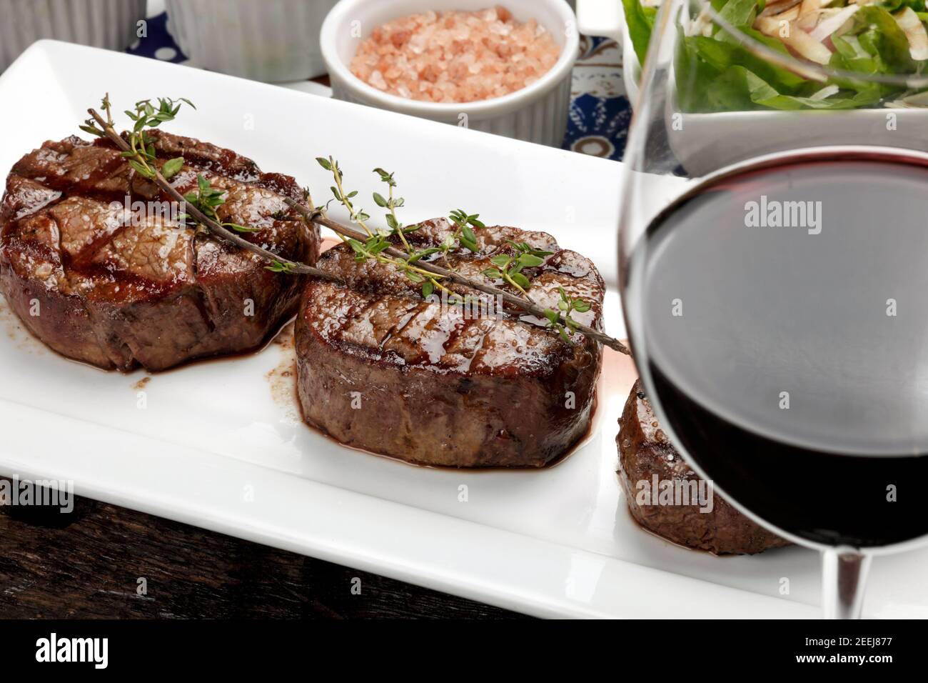 Three steaks hi-res stock photography and images - Alamy