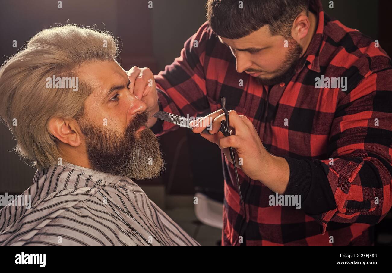 Messy hair can prevent barber from cutting hair properly. Facial hair ...