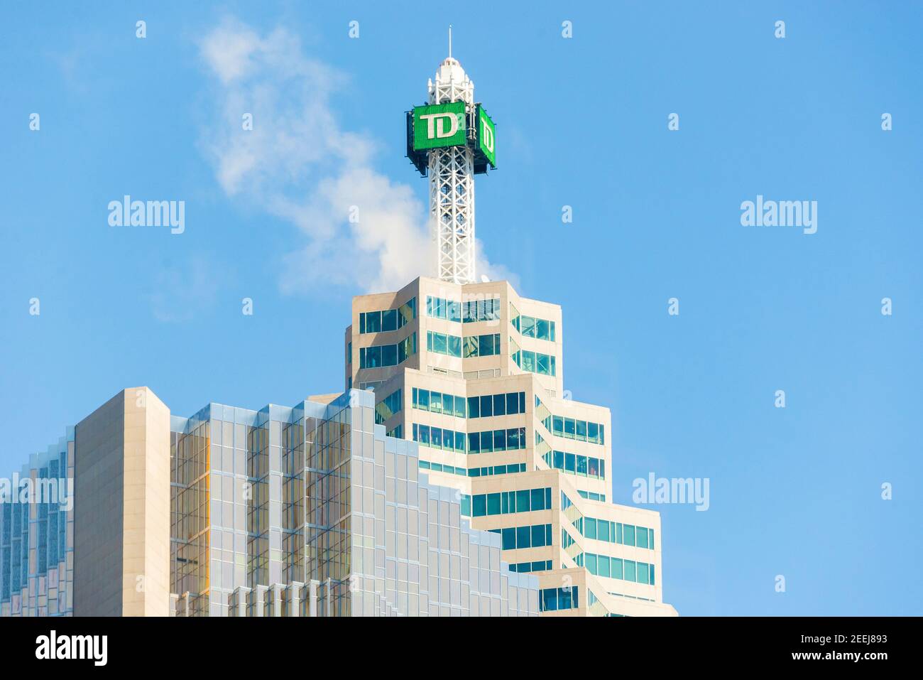 TD or Toronto Dominion bank skyscraper at Toronto Dominion center on a ...