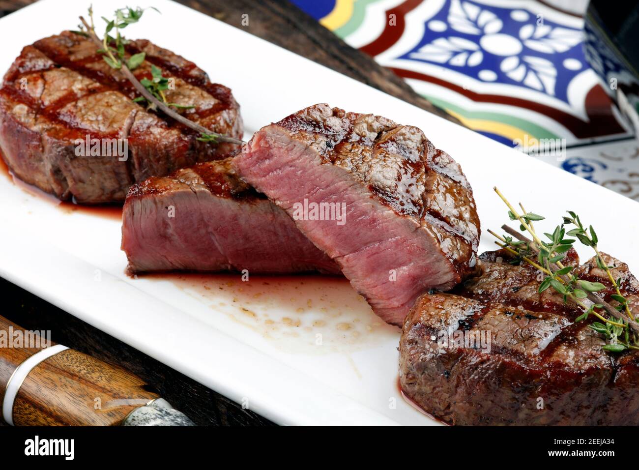 Bbq cut steak Stock Photo - Alamy