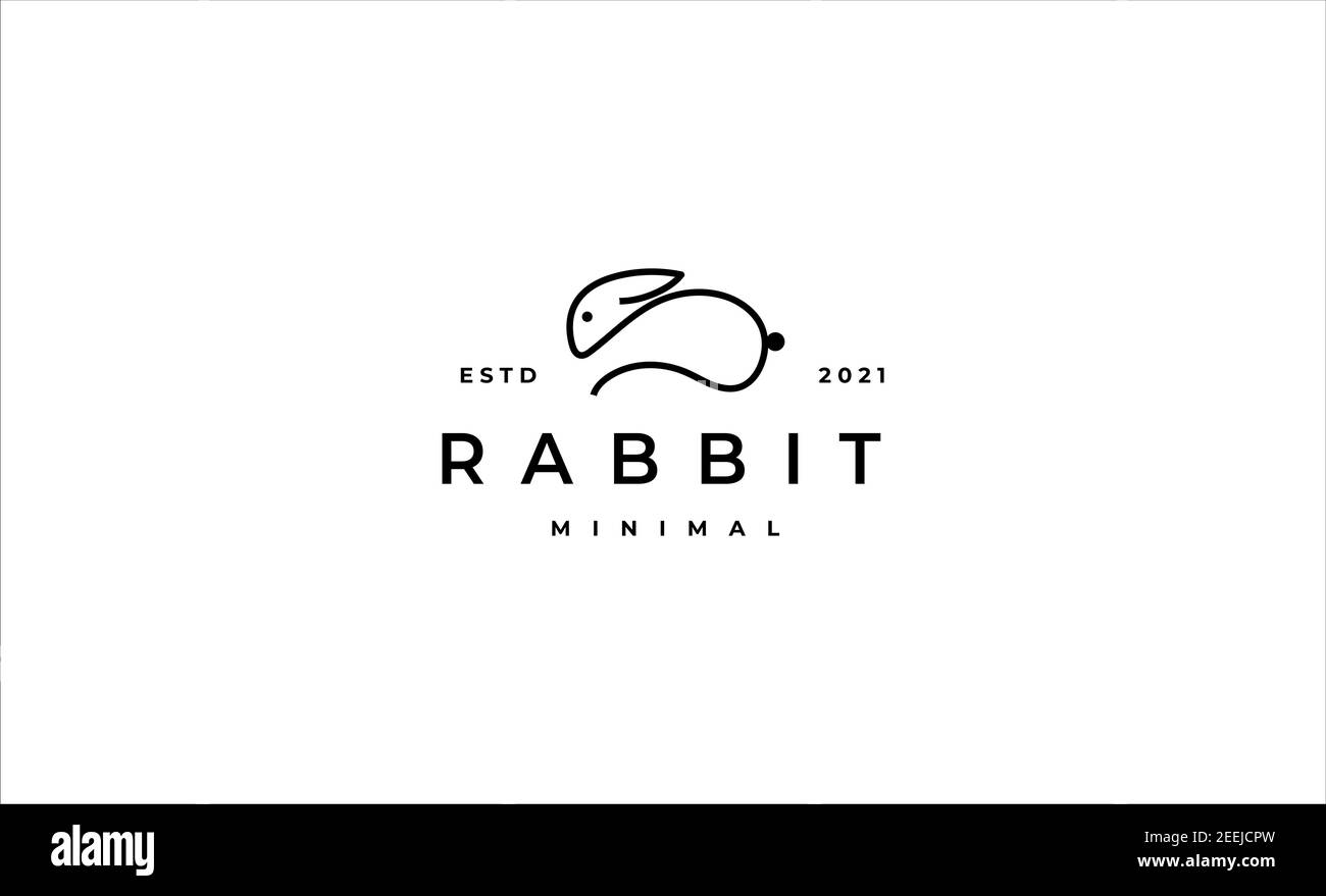 Rabbit line drawing hi-res stock photography and images - Alamy