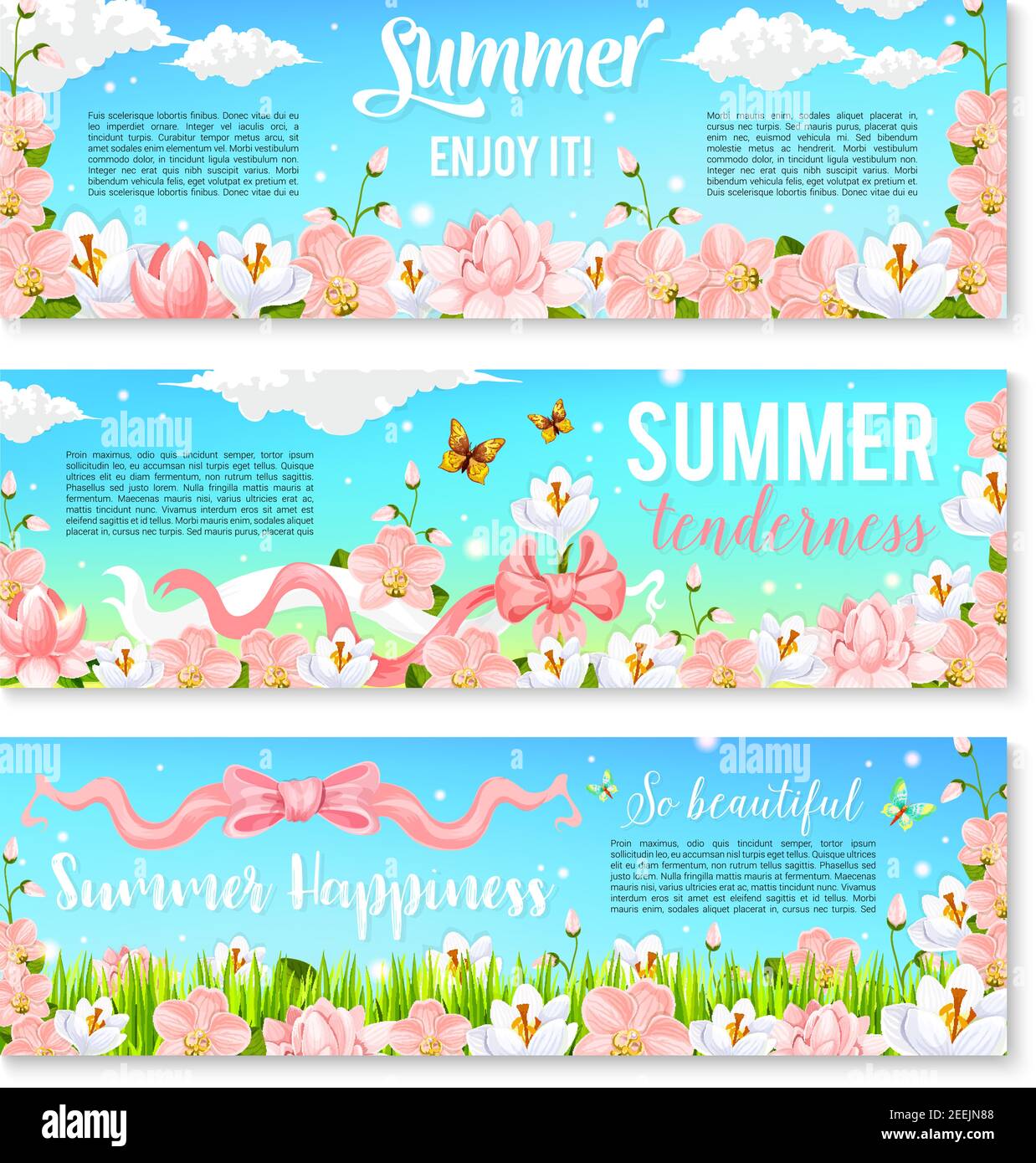 Green summer valley in Stock Vector Images - Alamy