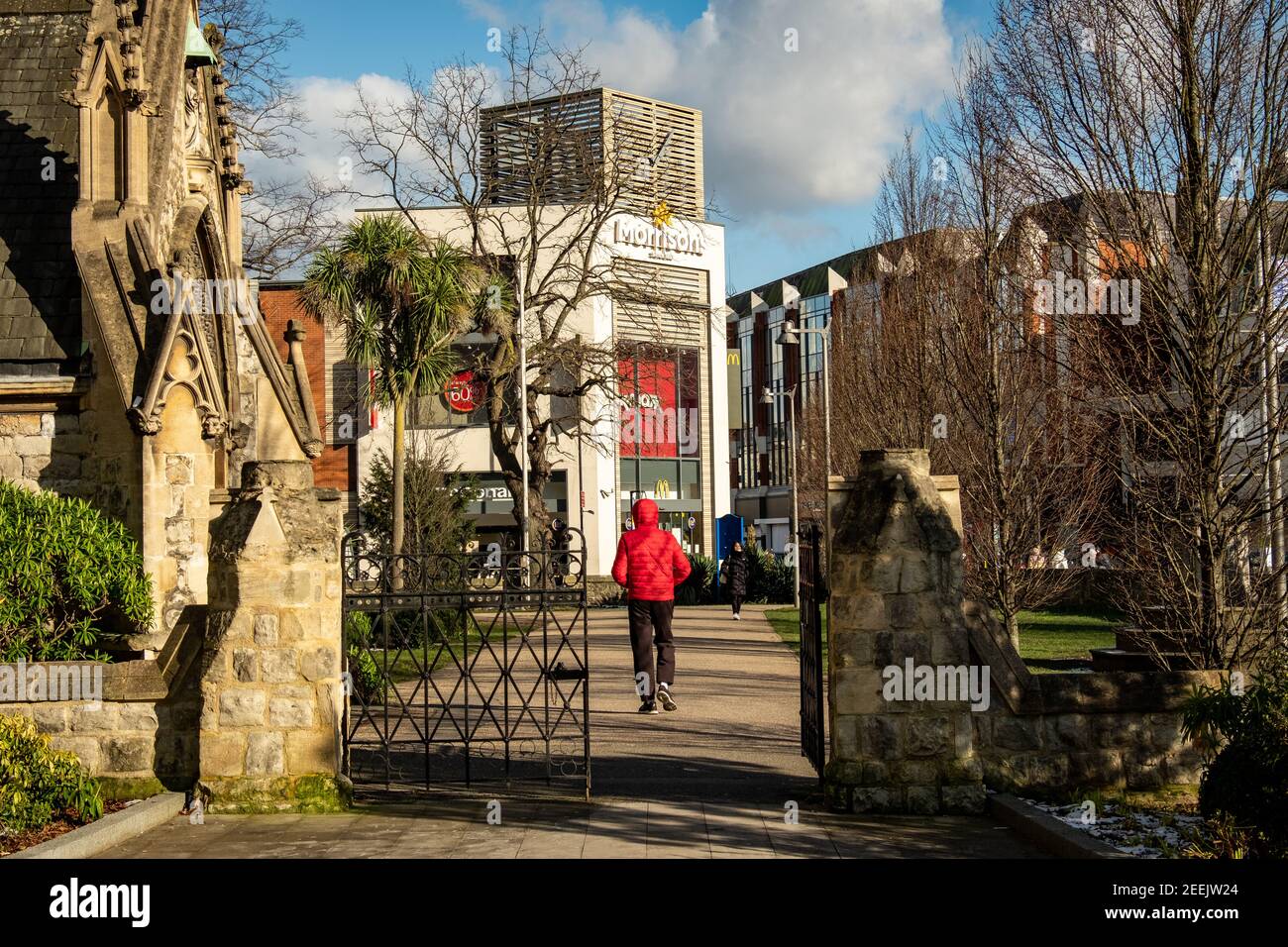 London- Ealing Broadway high street scene, an retail centre in West ...