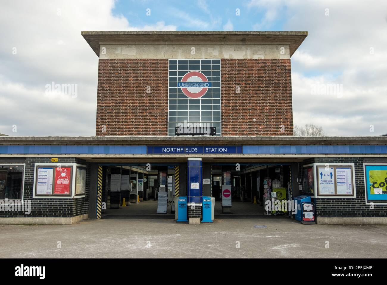 London: Northfields underground station, Piccadilly line station in ...