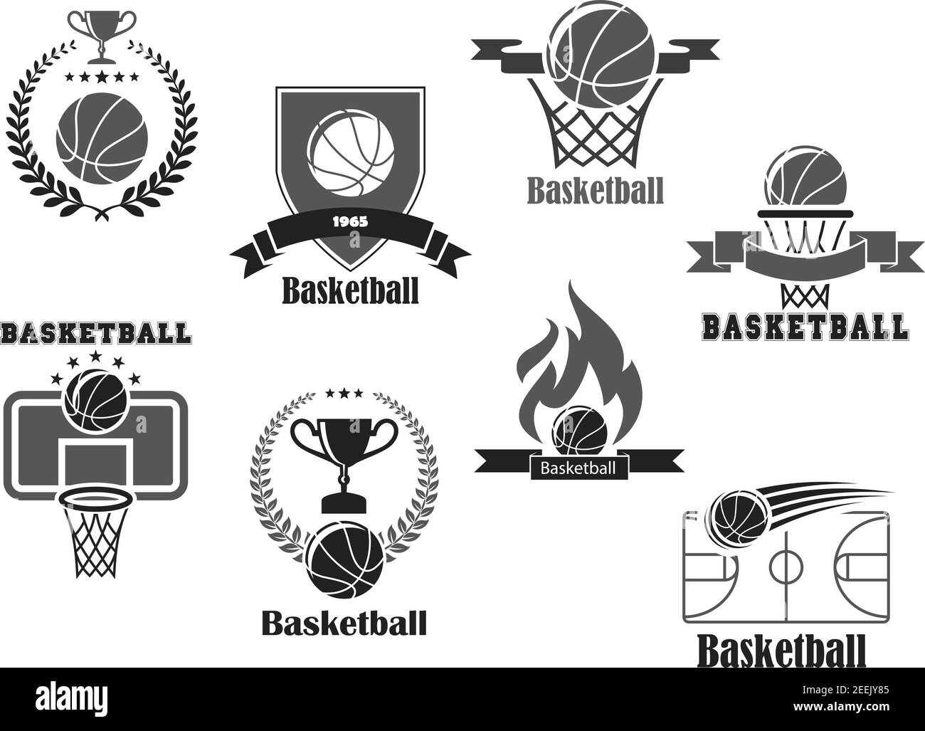 Team prize basketball championship Stock Vector Images - Alamy