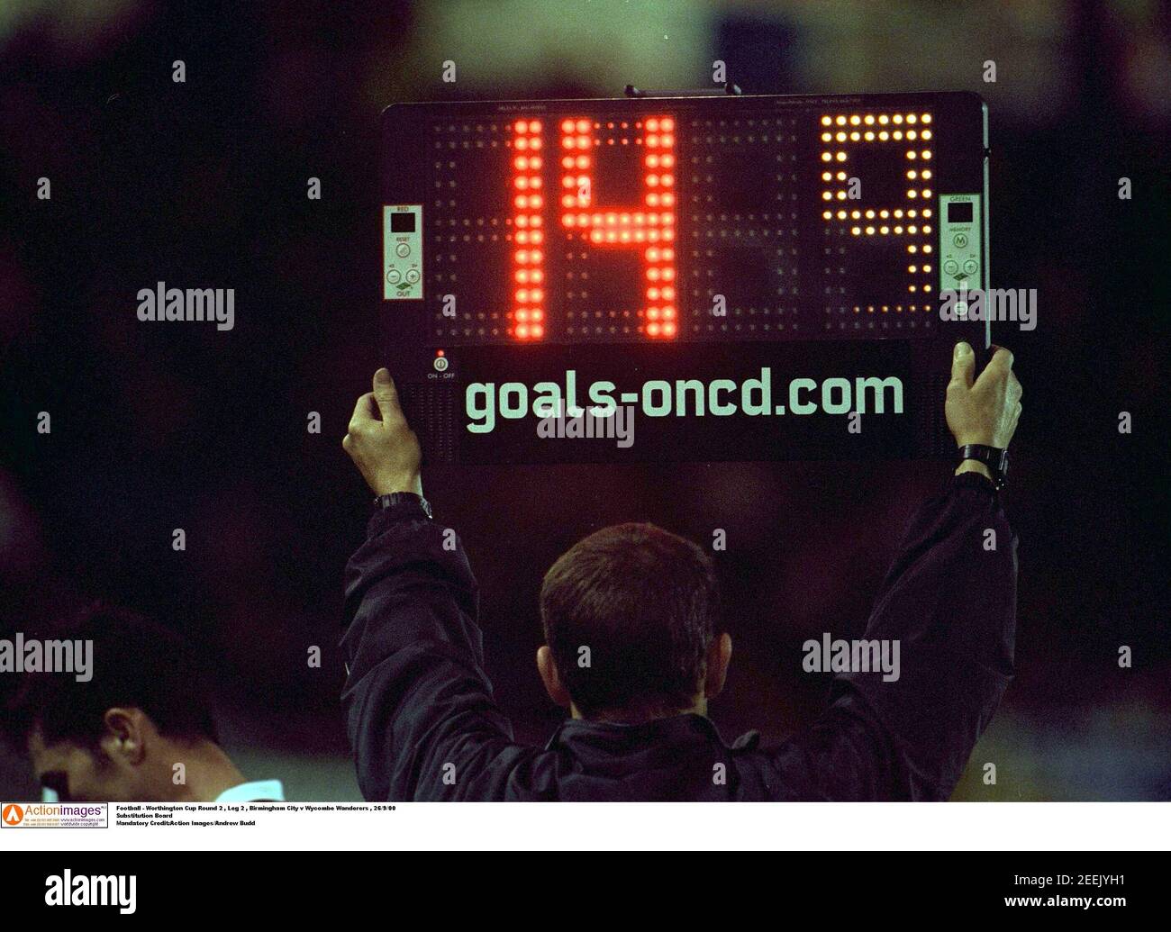 Football substitution electronic board hi-res stock photography and ...