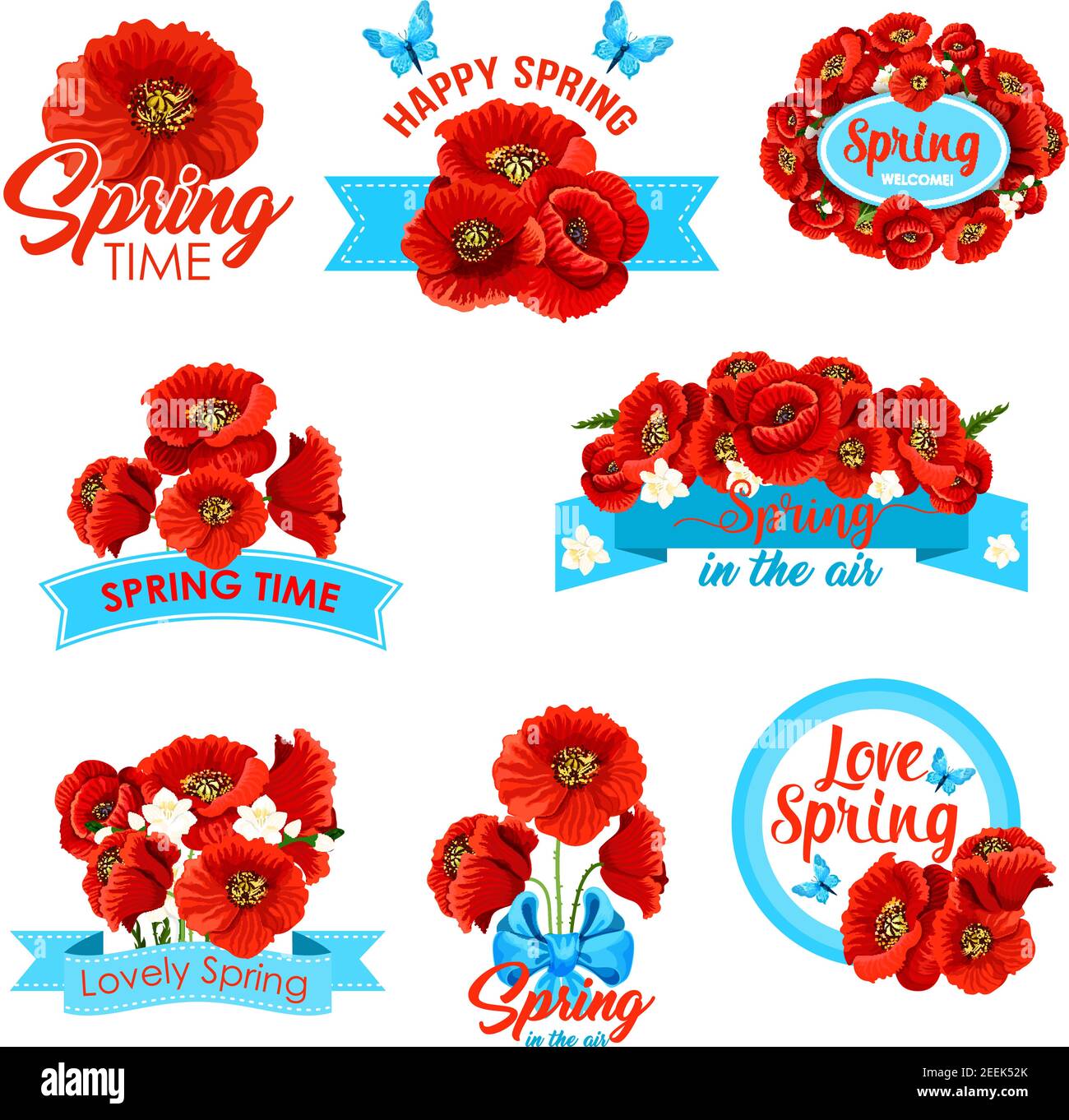 Happy Spring Banner Clip Art