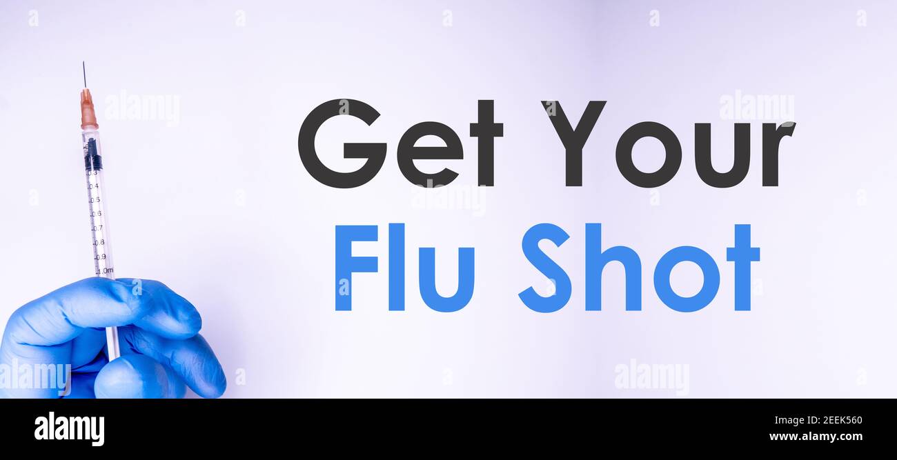 Vaccine vial dose flu shot drug needle syringe,medical concept ...