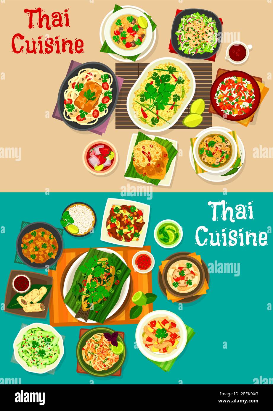 Thai pork rice soup Stock Vector Images - Alamy